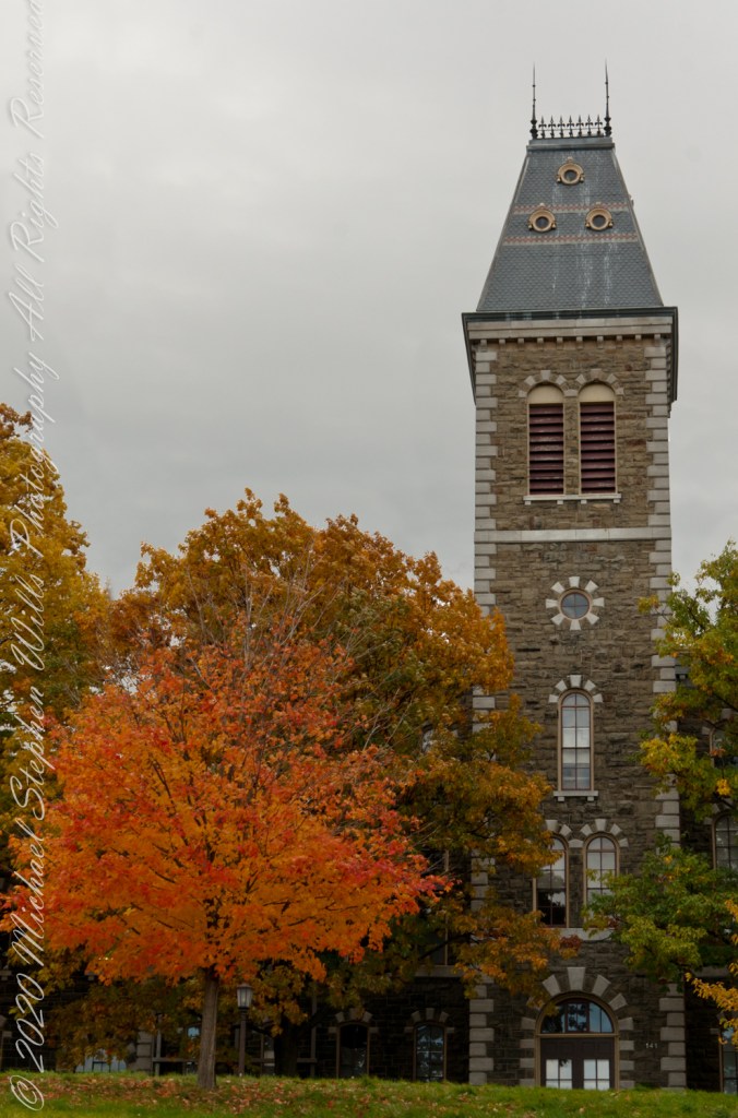 Tower of McGraw Hall from Libe Slope – Michael Stephen Wills Photography